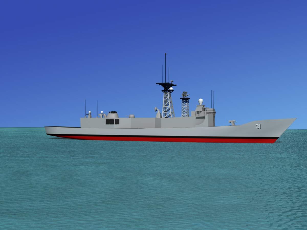 Perry Class FFG31 USS Stark - 3D Model by Dreamscape Studios
