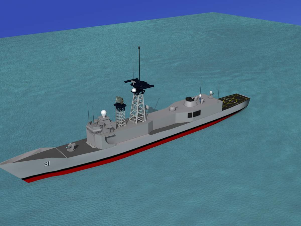 Perry Class FFG31 USS Stark - 3D Model by Dreamscape Studios