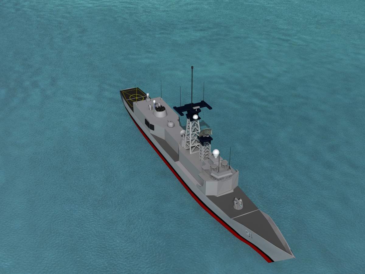 Perry Class FFG31 USS Stark - 3D Model by Dreamscape Studios