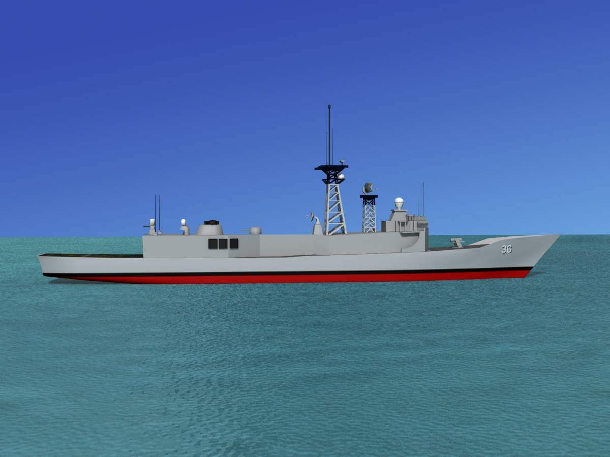 Perry Class FFG36 USS Underwood - 3D Model by Dreamscape Studios