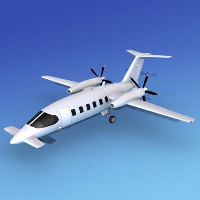 Piaggio Avanti P180 V00 - 3D Model by Dreamscape Studios