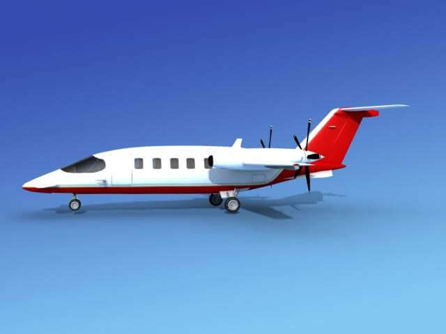 Piaggio Avanti P180 V09 - 3D Model by Dreamscape Studios