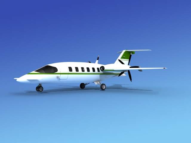 Piaggio Avanti P180 V16 - 3D Model by Dreamscape Studios