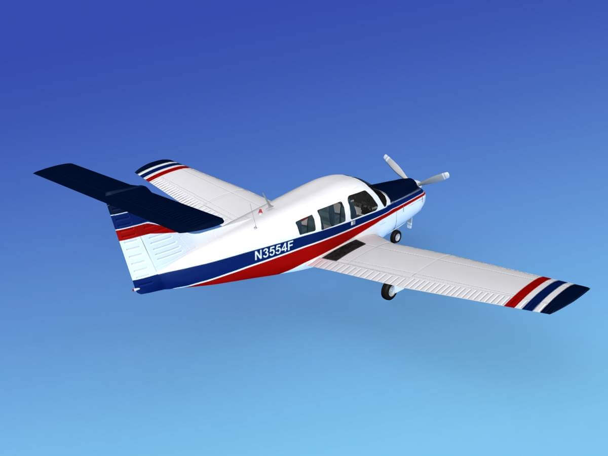 Piper Arrow III V02 - 3D Model by Dreamscape Studios