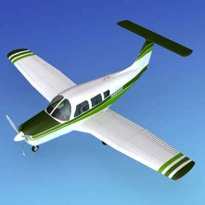 Piper Arrow III V04 - 3D Model by Dreamscape Studios