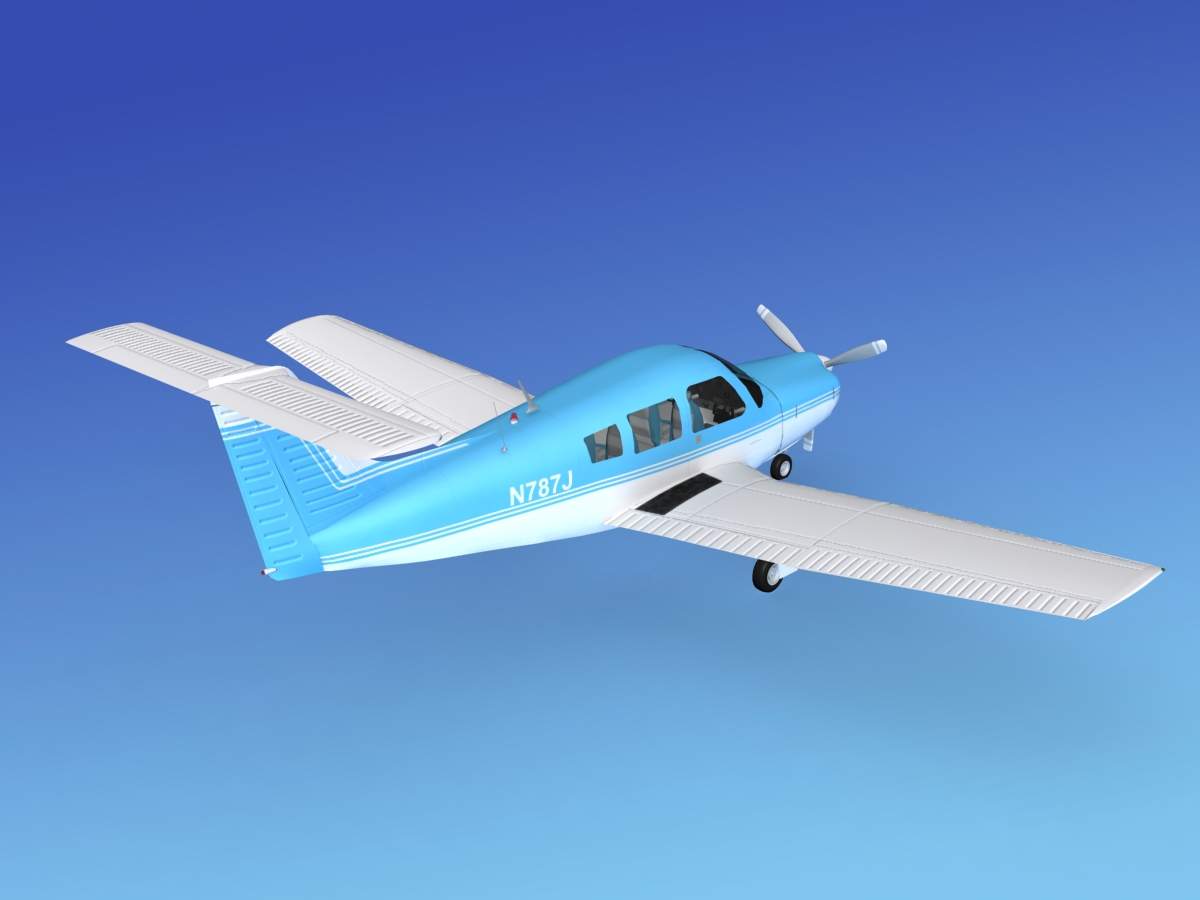 Piper Arrow III V07 - 3D Model by Dreamscape Studios
