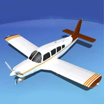 Piper Cherokee Six 300 V10 - 3D Model by Dreamscape Studios
