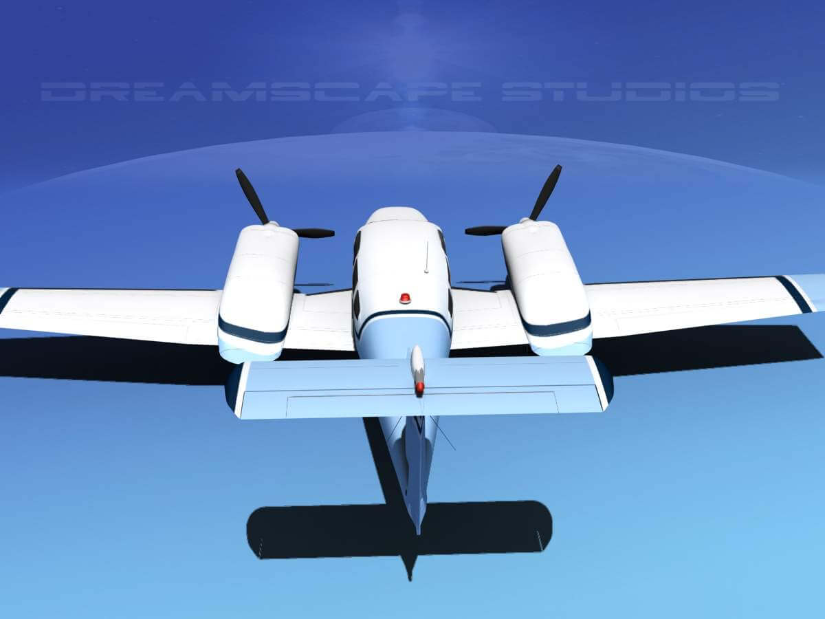 Piper PA-44-180T Turbo Seminole V02 3D Model by Dreamscape Studios