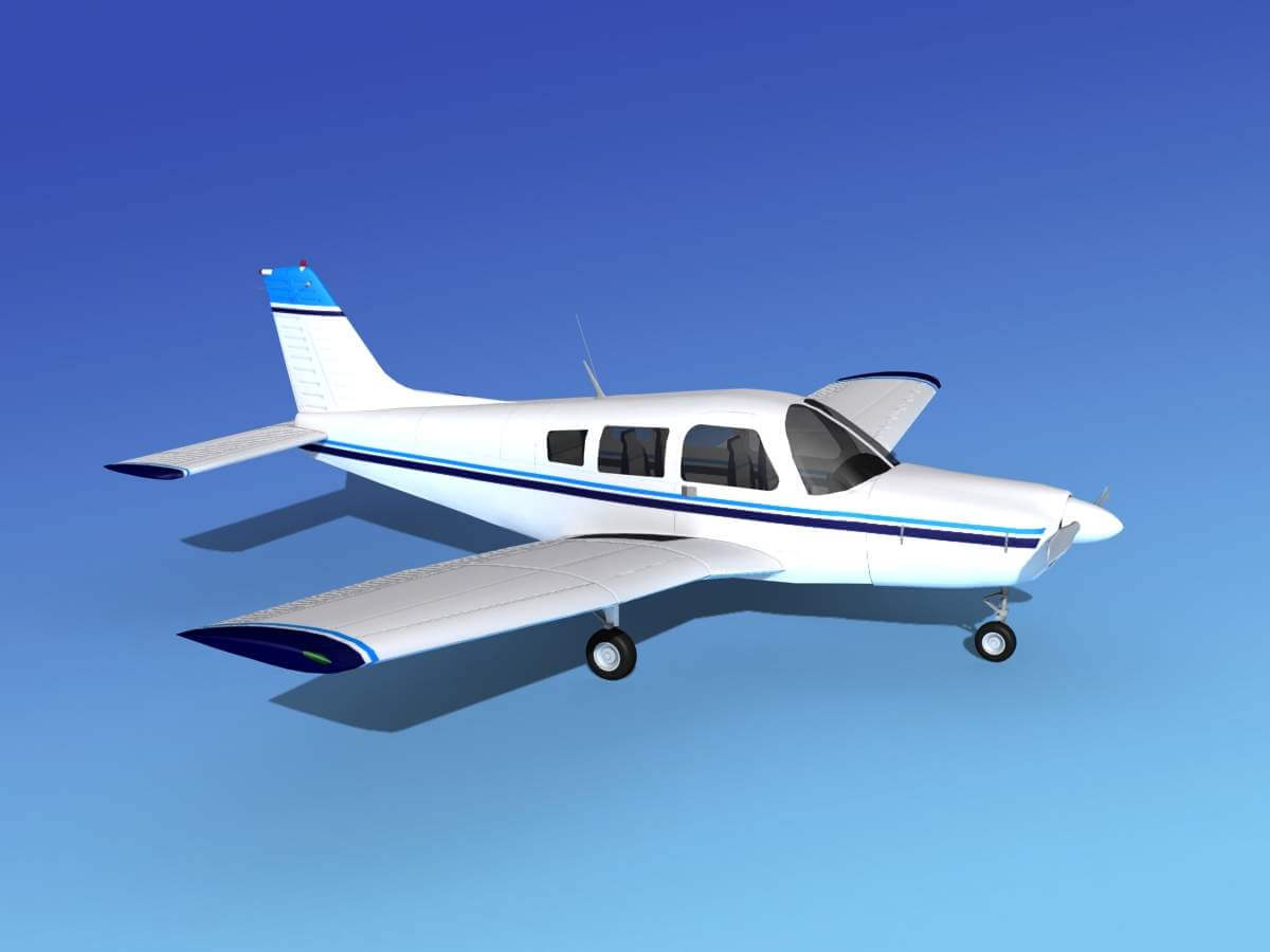 Piper Warrior 200 V03 - 3D Model by Dreamscape Studios