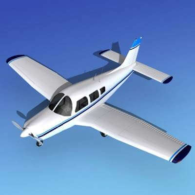 Piper Warrior 200 V03 - 3D Model by Dreamscape Studios