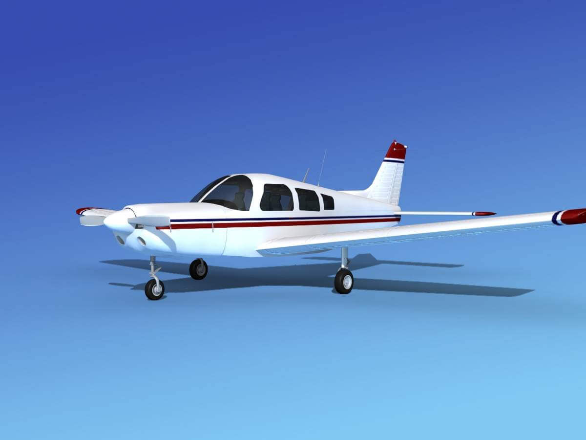 Piper Warrior 200 V04 - 3D Model by Dreamscape Studios