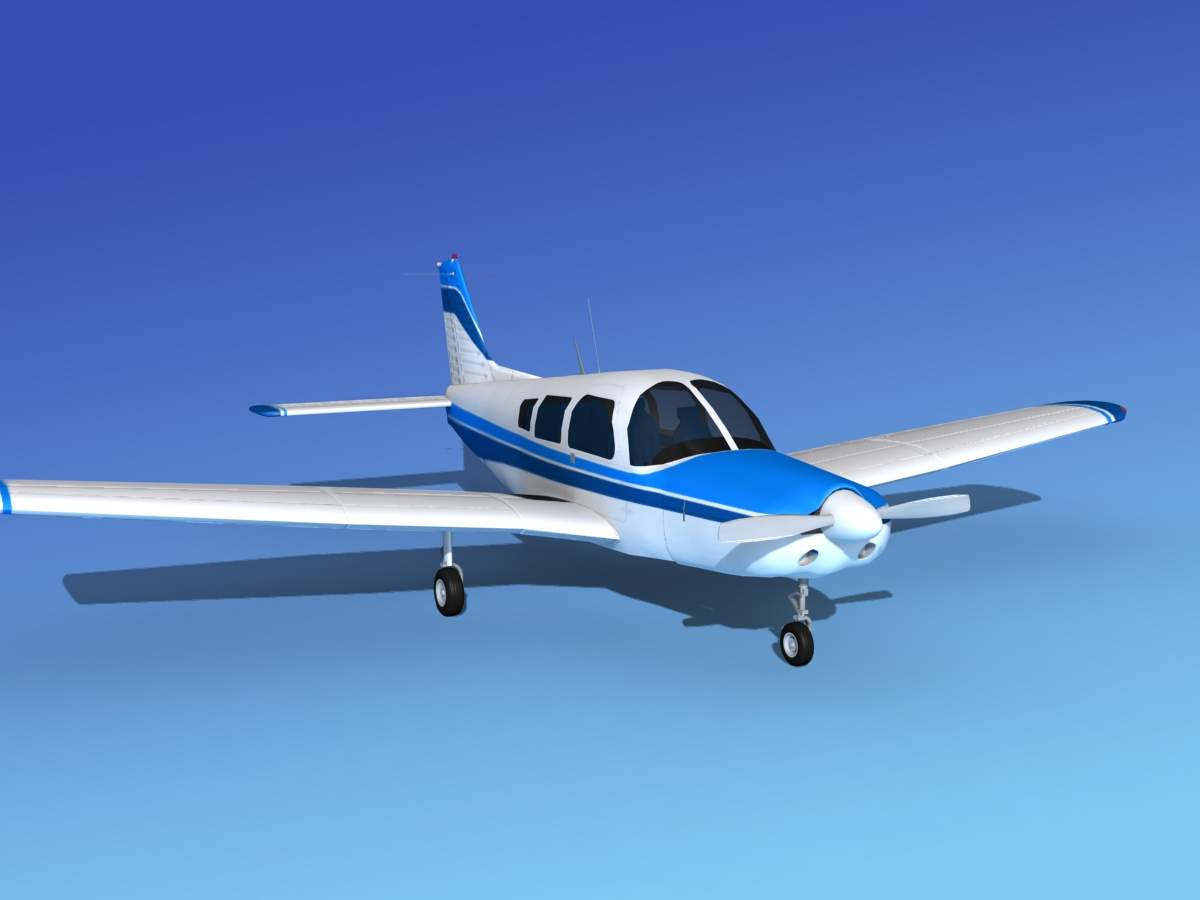 Piper Warrior 200 V06 - 3D Model by Dreamscape Studios