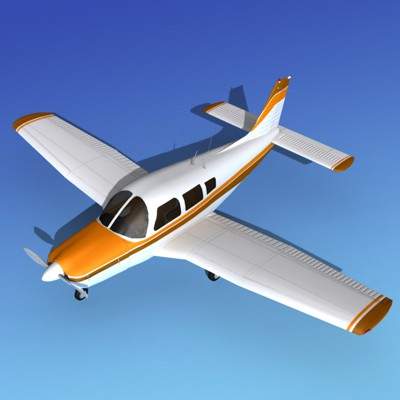 Piper Warrior 200 V07 - 3D Model by Dreamscape Studios