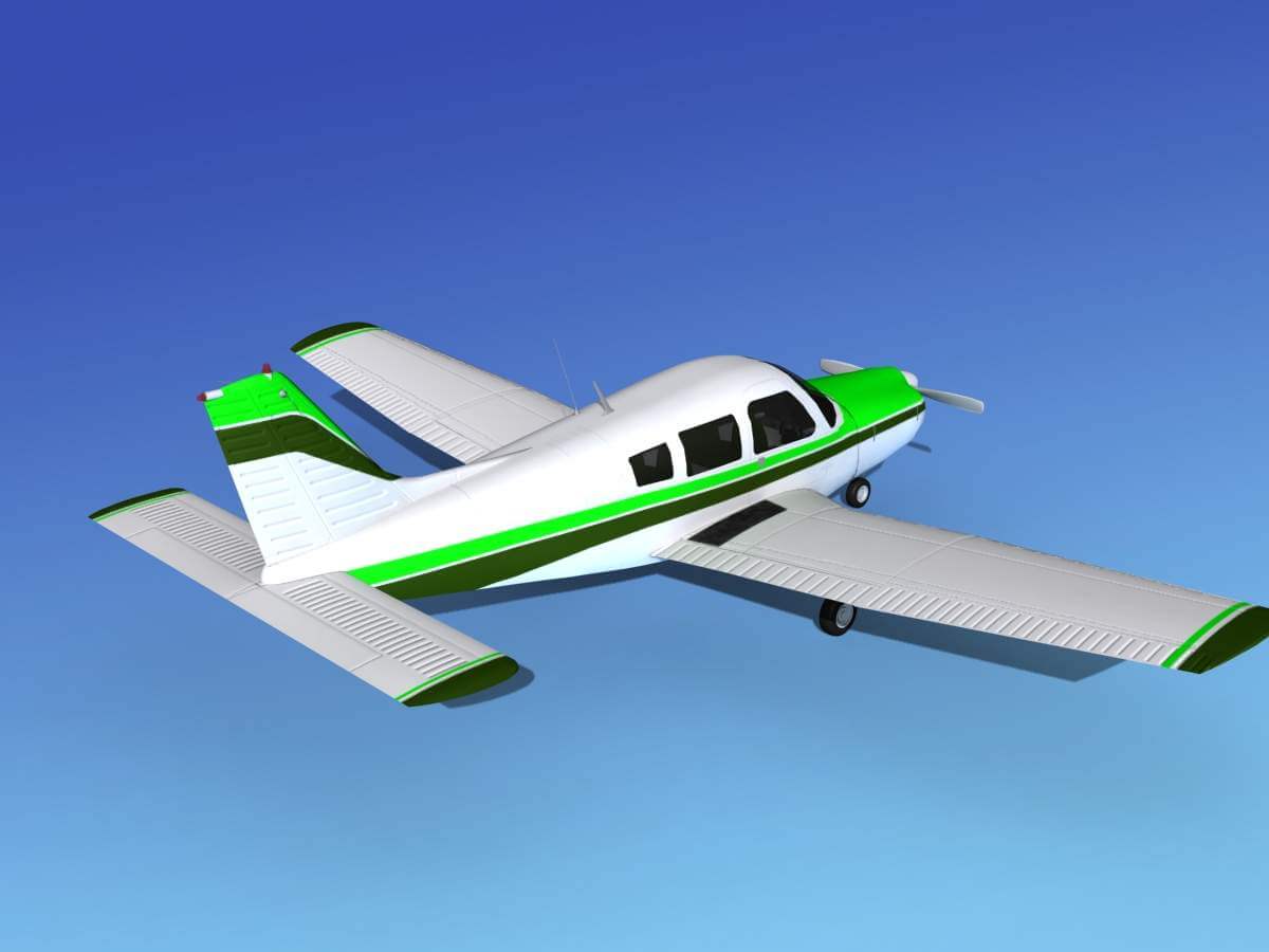 Piper Warrior 200 V08 - 3D Model by Dreamscape Studios