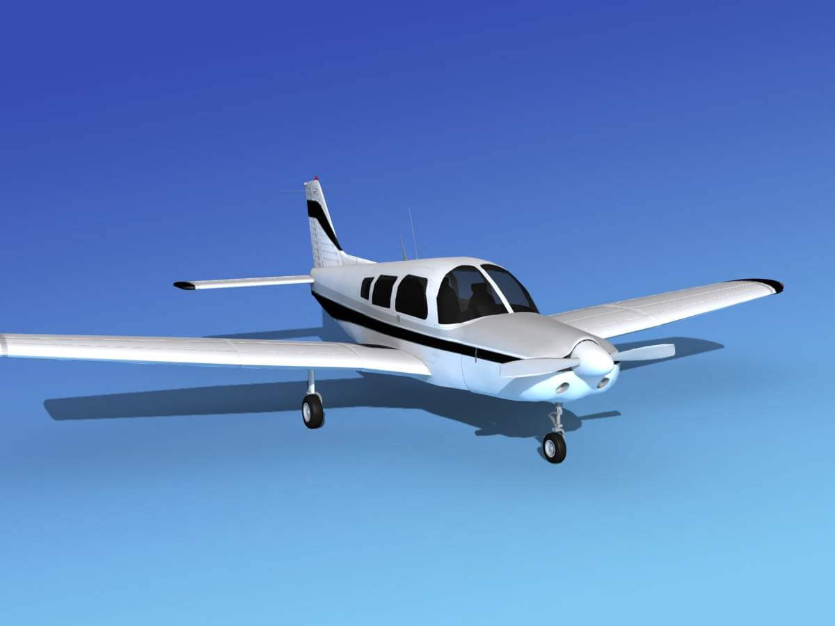 Piper Warrior 200 V09 - 3D Model by Dreamscape Studios