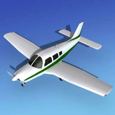 Piper Warrior 200 V20 - 3D Model by Dreamscape Studios