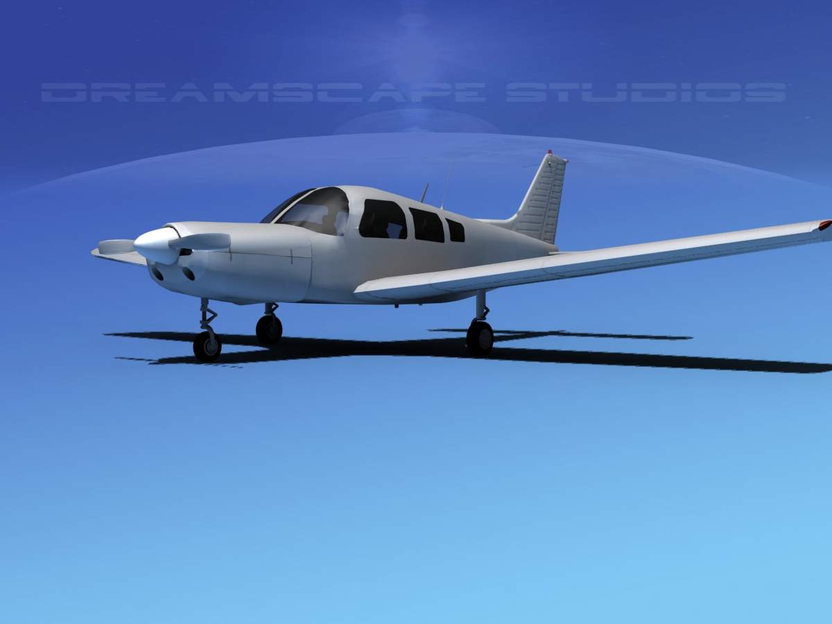 Piper Warrior II Bare Metal - 3D Model by Dreamscape Studios