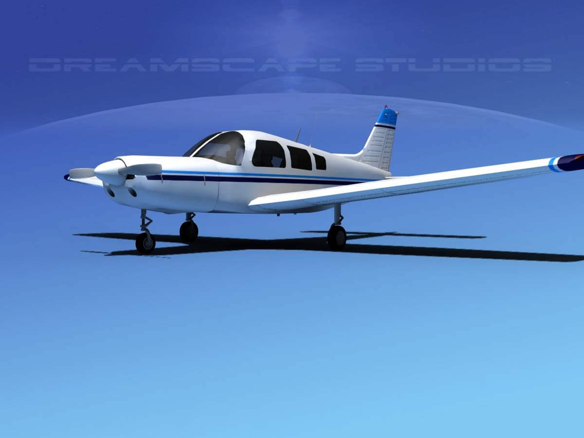 Piper Warrior II V03 - 3D Model by Dreamscape Studios