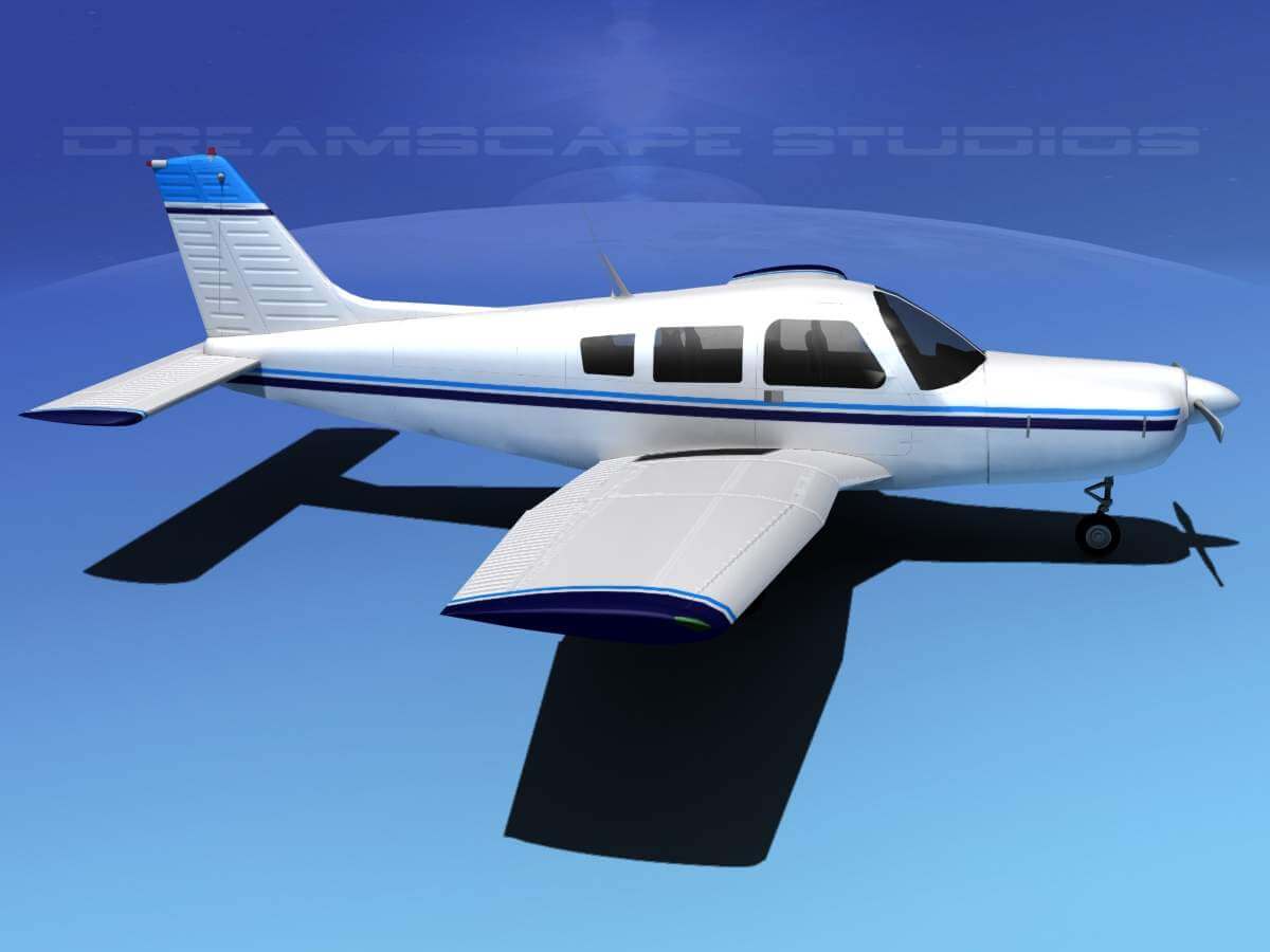 Piper Warrior II V03 - 3D Model by Dreamscape Studios