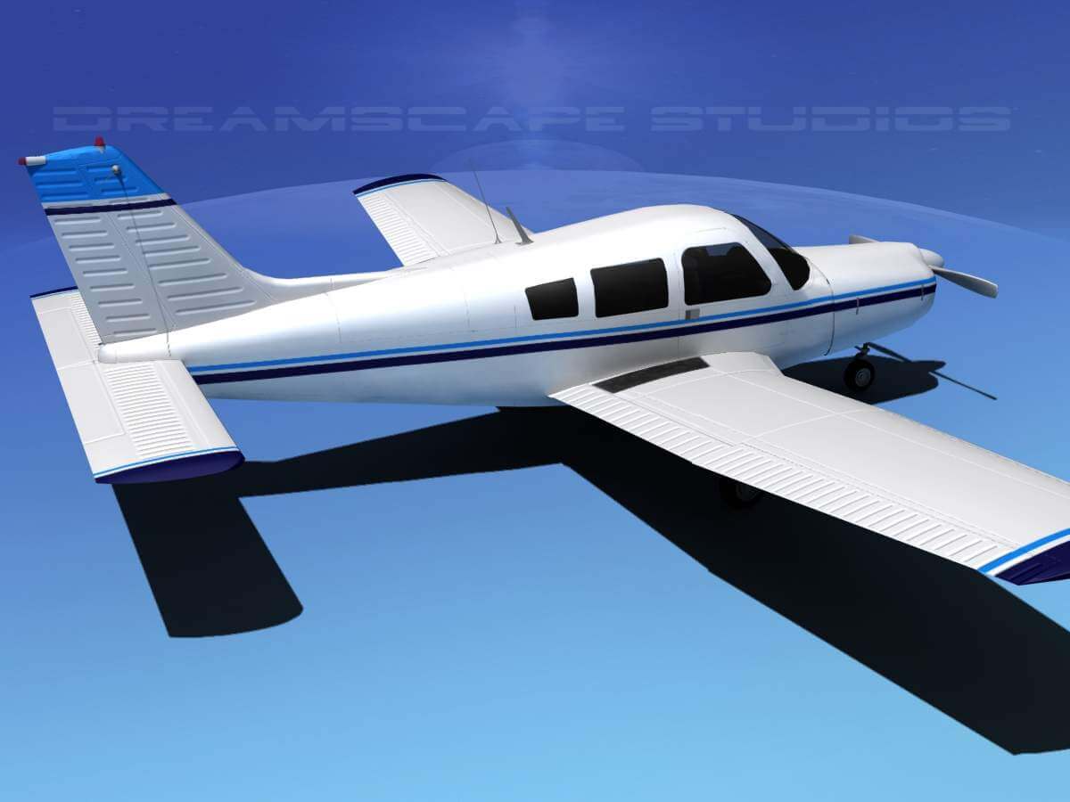 Piper Warrior II V03 - 3D Model by Dreamscape Studios