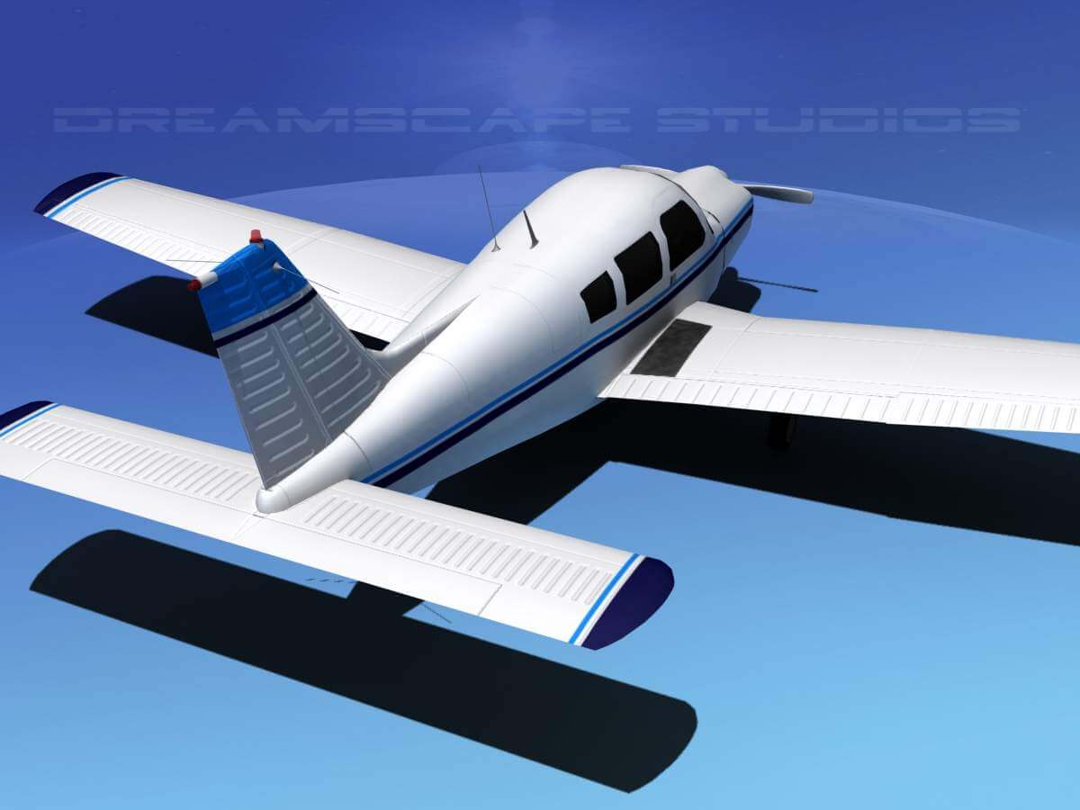 Piper Warrior II V03 - 3D Model by Dreamscape Studios