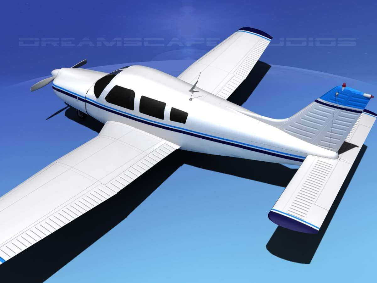 Piper Warrior II V03 - 3D Model by Dreamscape Studios