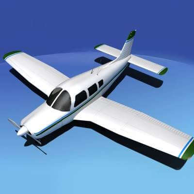 Piper Warrior II V05 - 3D Model by Dreamscape Studios