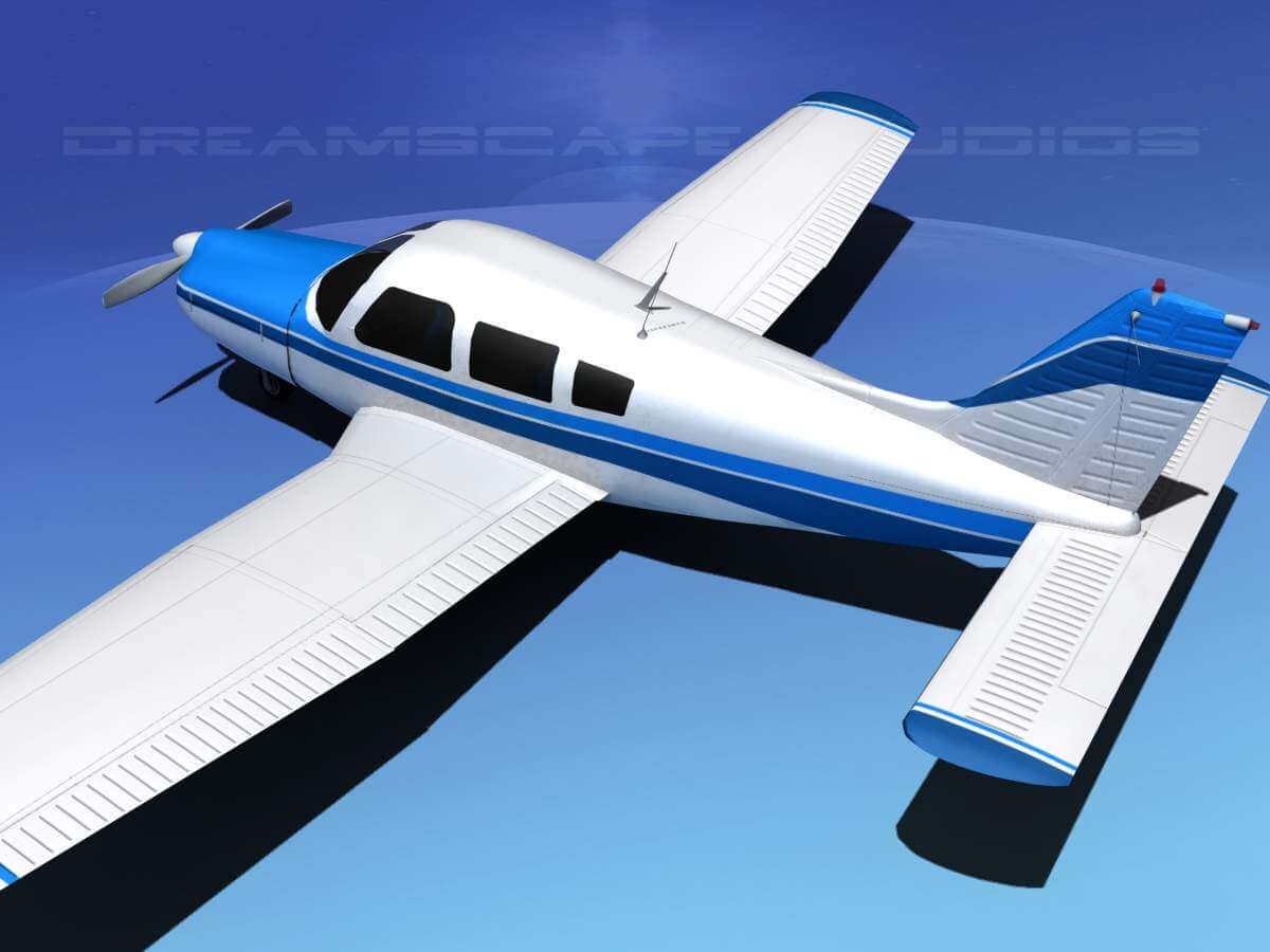 Piper Warrior II V06 - 3D Model by Dreamscape Studios