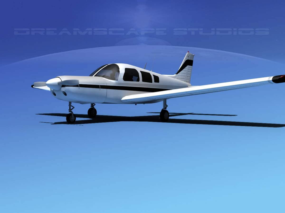 Piper Warrior II V09 - 3D Model by Dreamscape Studios