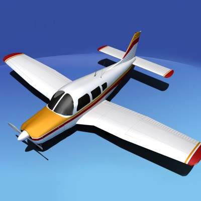 Piper Warrior II V10 - 3D Model by Dreamscape Studios