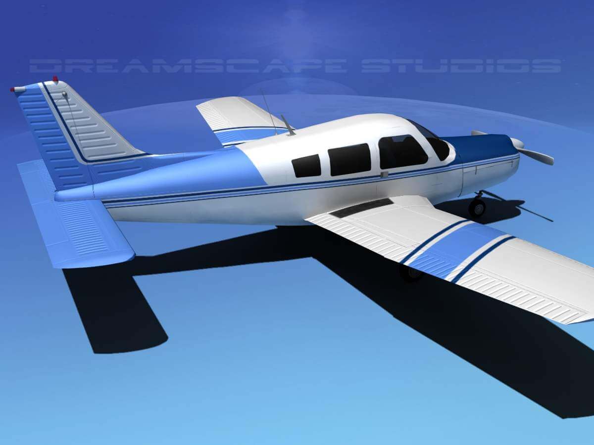 Piper Warrior II V11 - 3D Model by Dreamscape Studios
