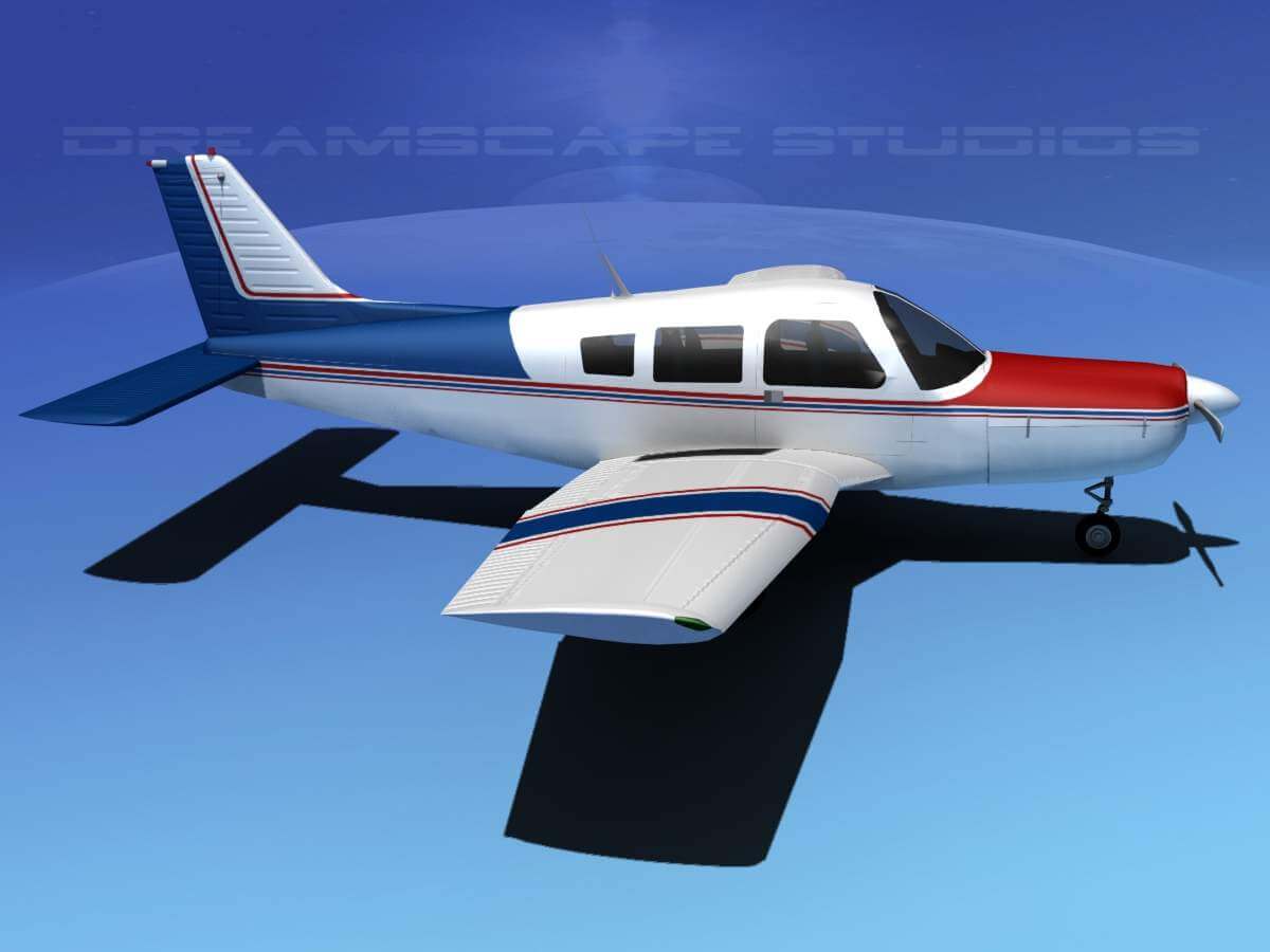 Piper Warrior II V13 - 3D Model by Dreamscape Studios