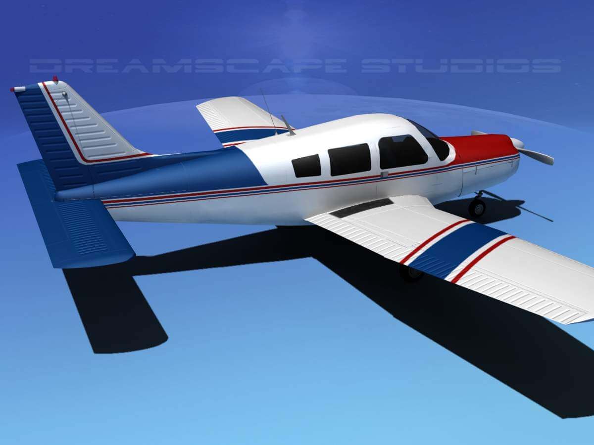 Piper Warrior II V13 - 3D Model by Dreamscape Studios