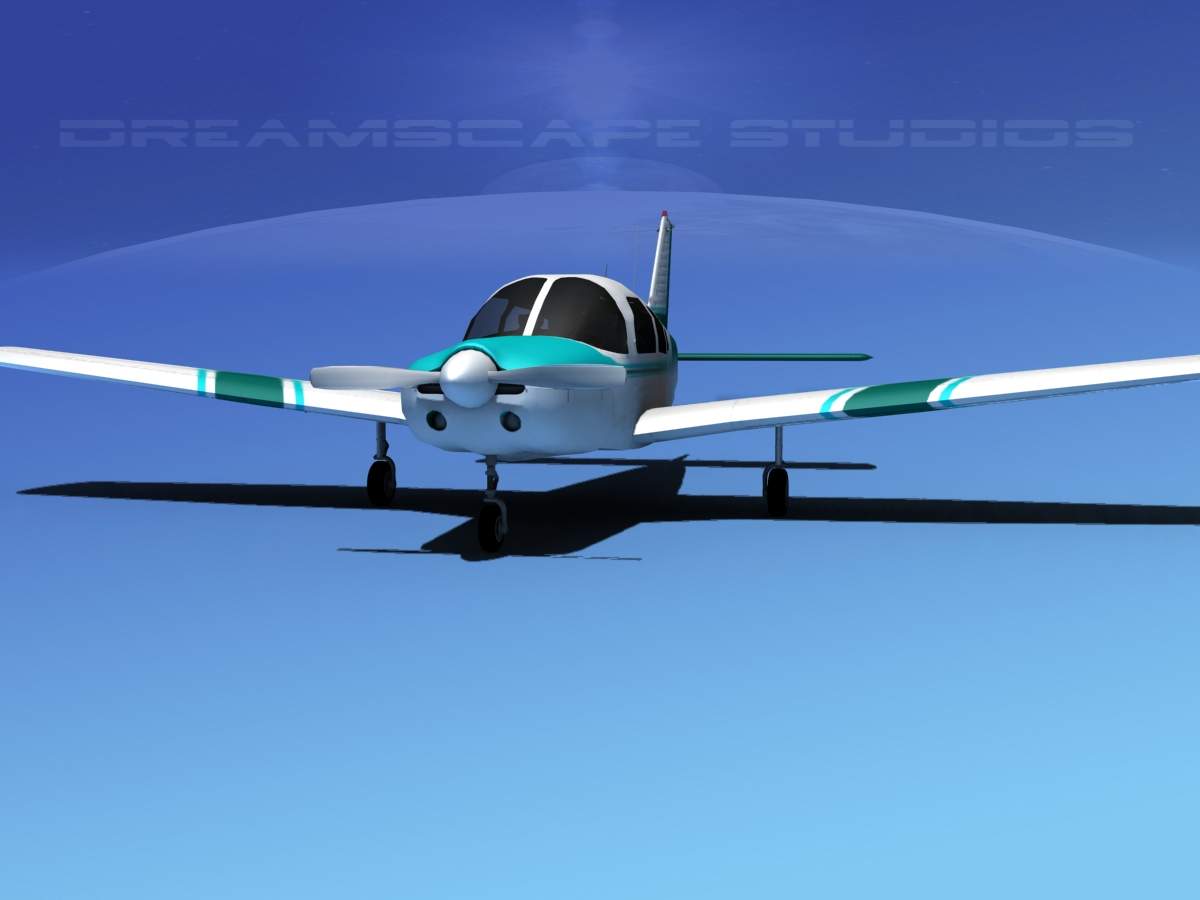 Piper Warrior II V14 - 3D Model by Dreamscape Studios