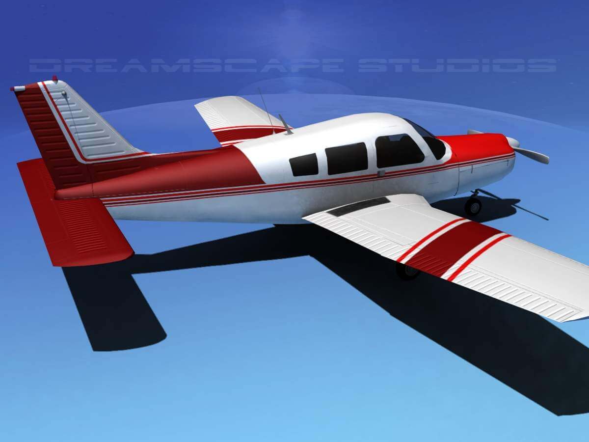 Piper Warrior II V15 - 3D Model by Dreamscape Studios