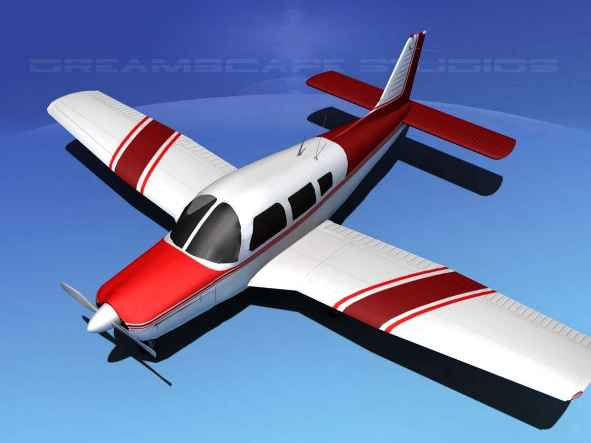 Piper Warrior II V15 - 3D Model by Dreamscape Studios