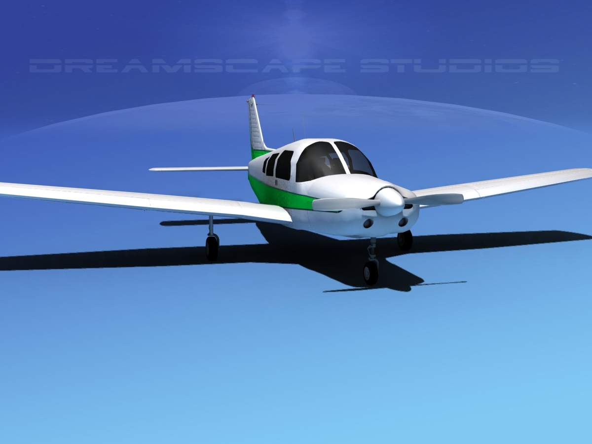 Piper Warrior II V18 - 3D Model by Dreamscape Studios