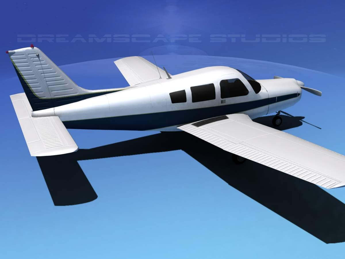 Piper Warrior II V19 - 3D Model by Dreamscape Studios