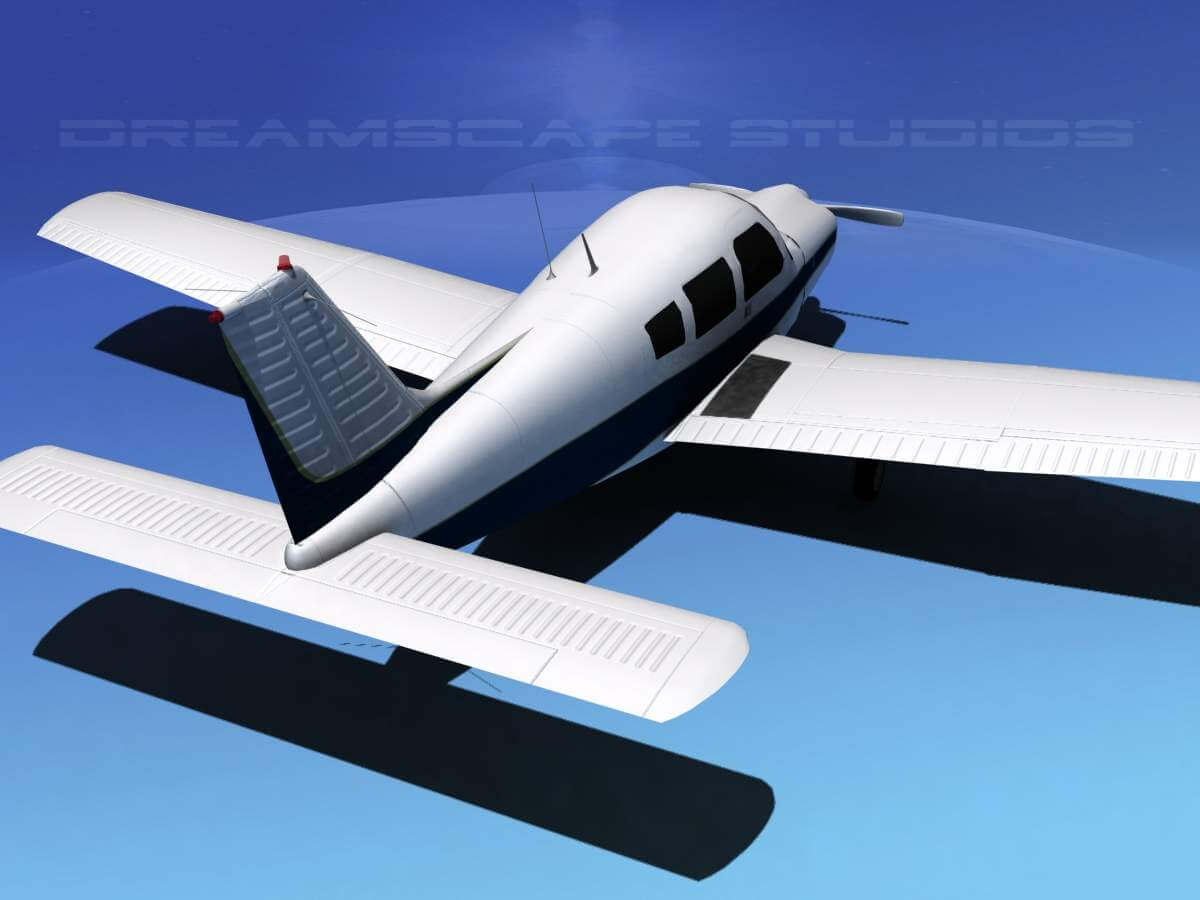 Piper Warrior II V19 - 3D Model by Dreamscape Studios