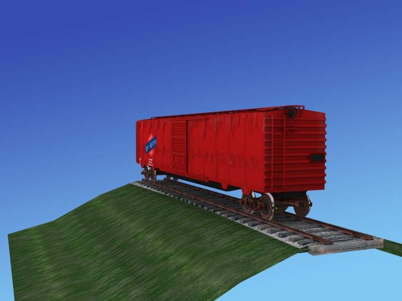 Railroad Box Car - 3D Model by Dreamscape Studios