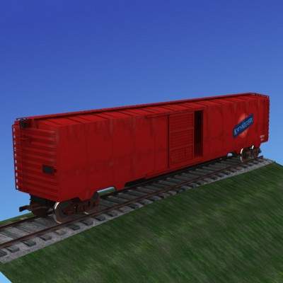 Railroad Box Car - 3D Model by Dreamscape Studios