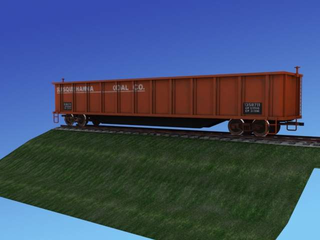Railroad Coal Car - 3D Model by Dreamscape Studios