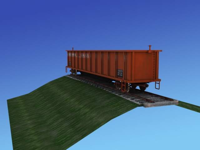 Railroad Coal Car - 3D Model by Dreamscape Studios
