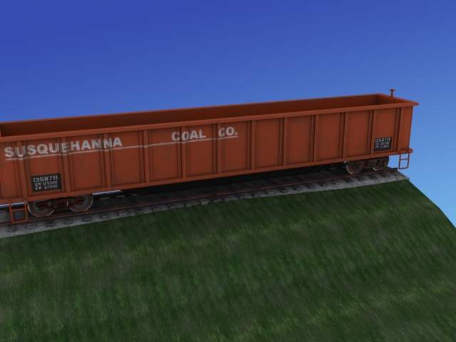 Railroad Coal Car - 3D Model by Dreamscape Studios