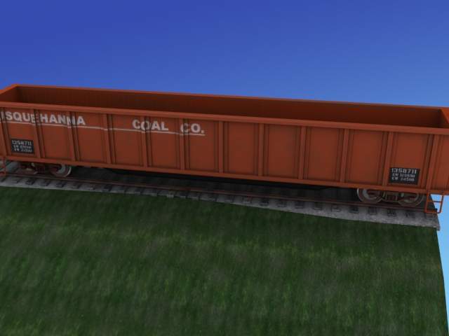 Railroad Coal Car - 3D Model by Dreamscape Studios