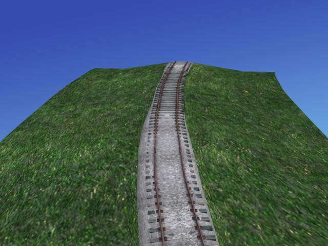 Railroad Curved Track - 3D Model by Dreamscape Studios
