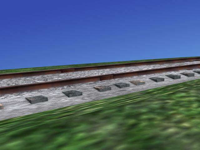 Railroad Curved Track - 3D Model by Dreamscape Studios