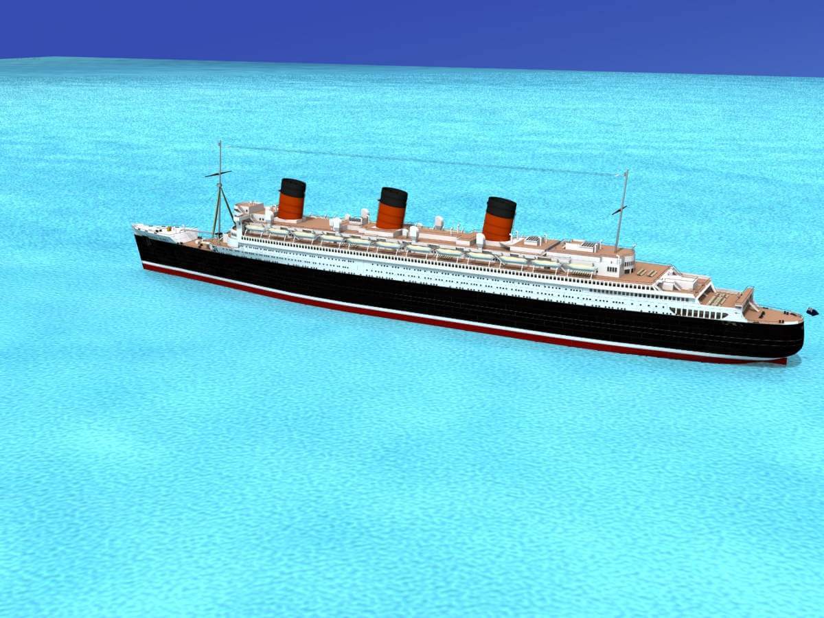 RMS Queen Mary 1 - 3D Model by Dreamscape Studios