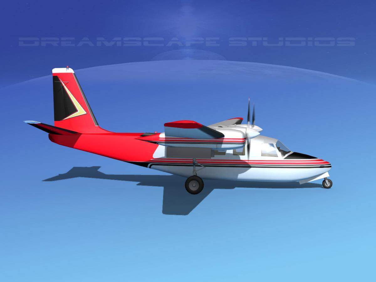 Rockwell Aero Commander 500 V01 - 3D Model by Dreamscape Studios