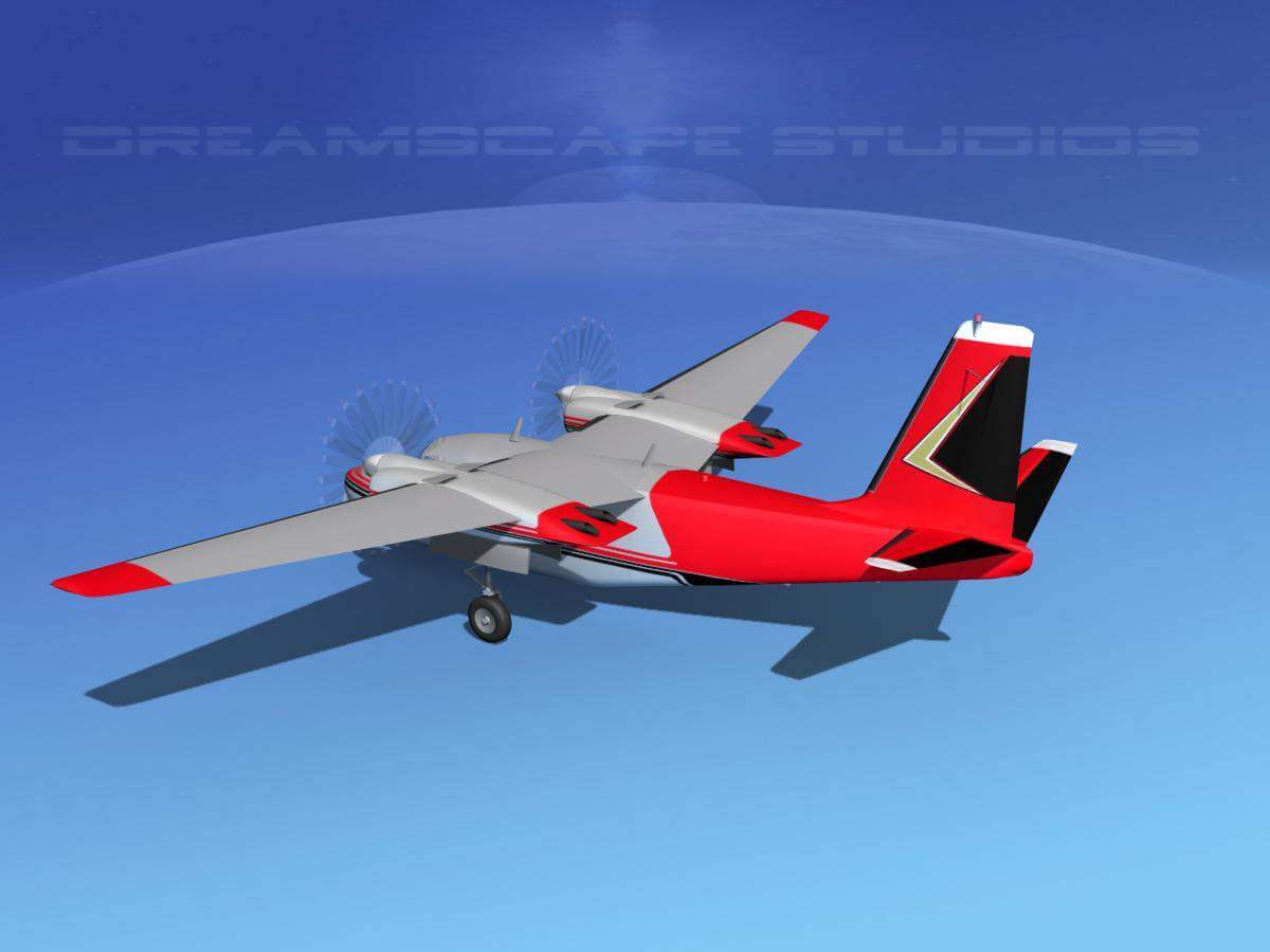 Rockwell Aero Commander 500 V01 - 3D Model by Dreamscape Studios